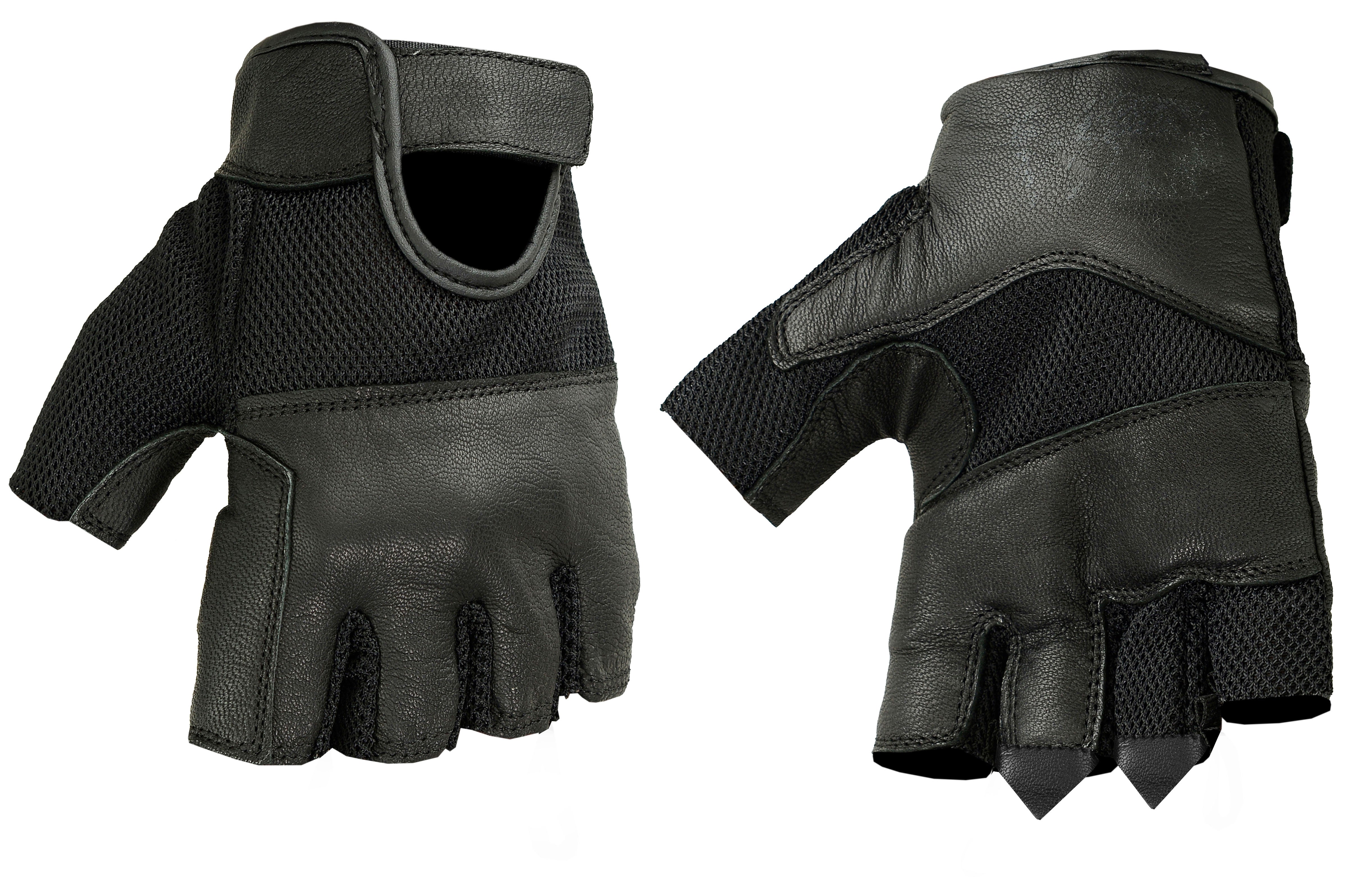 Leather/ Mesh Fingerless Glove – American Legend Rider