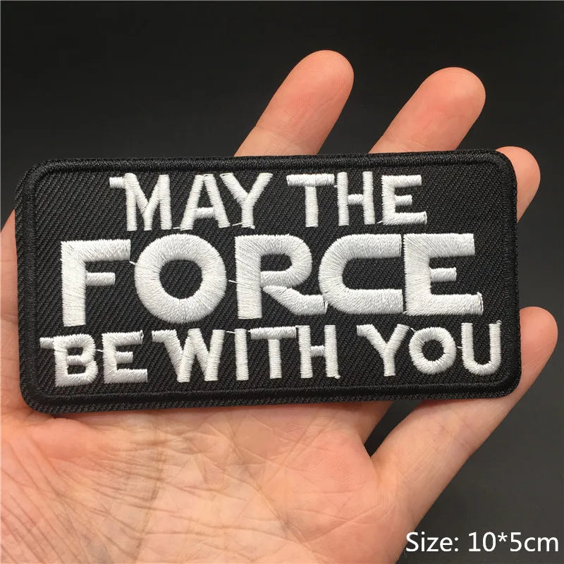 Alr™ Embroidered Iron-On Patch, May The Force Be With You | American ...